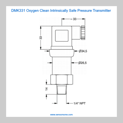 DMK 331 Ceramic Diaphragm Industrial Pressure Transmitter
