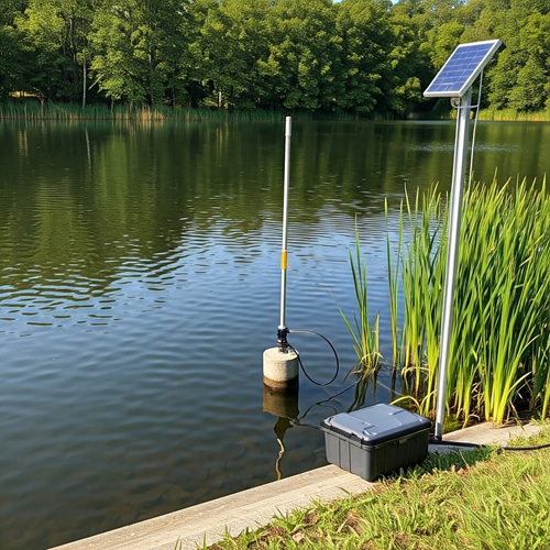 Low power consumption SDI-12 lake water level sensor