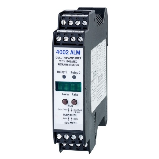 Dual alarm relays for a 4-20ma airflow velocity signal